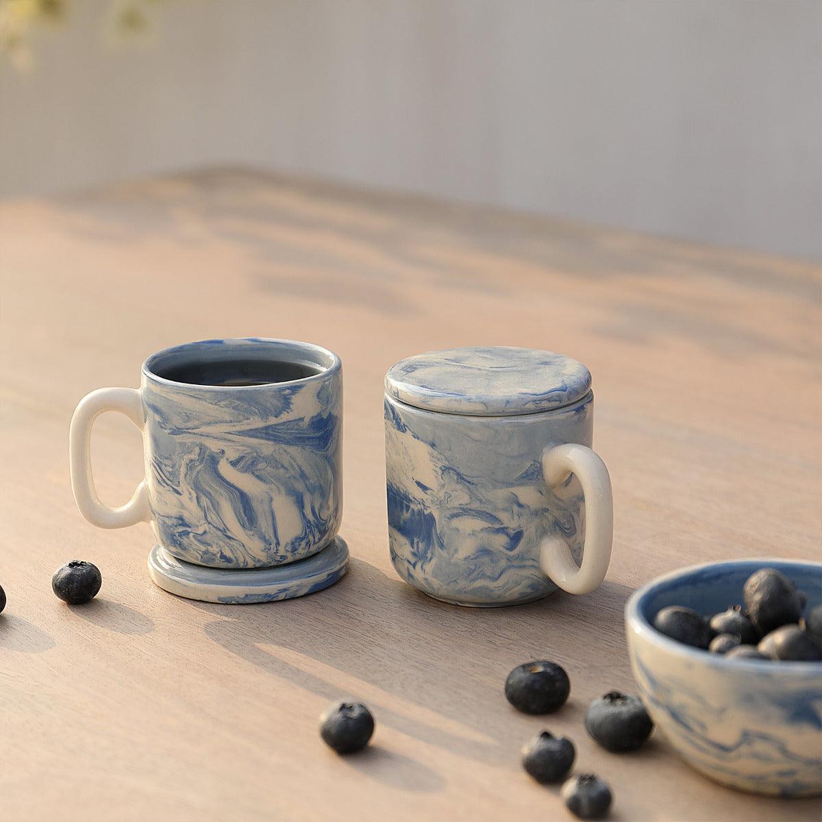 Buy The Earth Ceramic Mug Set of Two Online - Ellementry – ellementry
