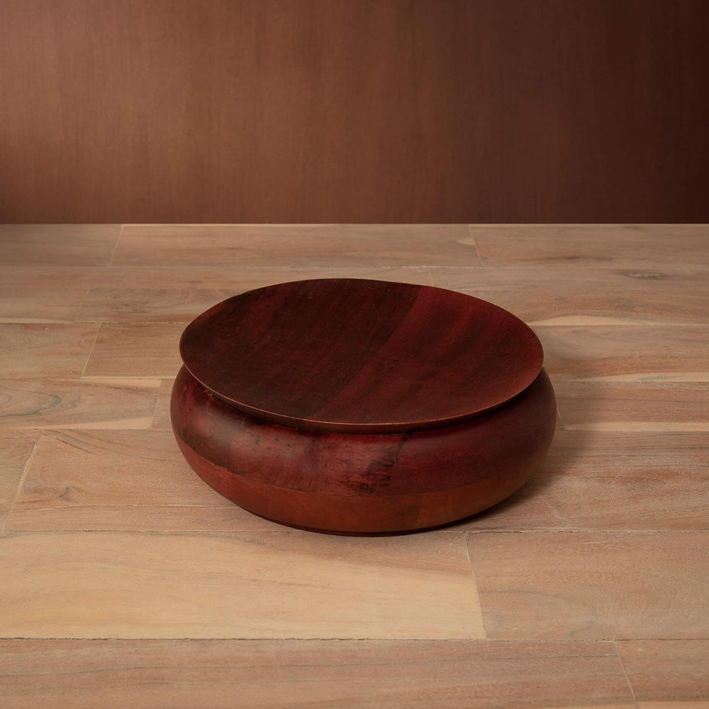 Buy Red Mango Wood Roti Box for Indian Kitchens – ellementry