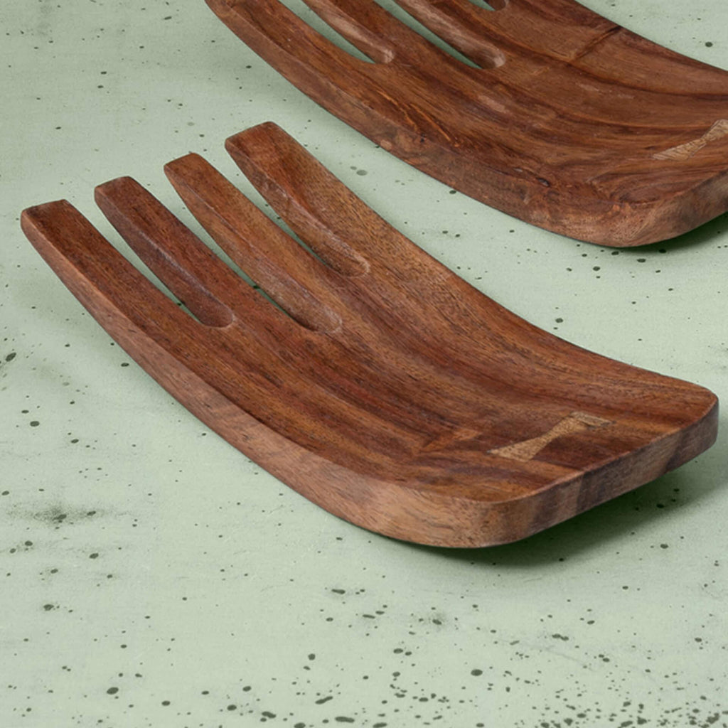 Buy Natural Sheesham Salad Spoon Set of 2 – ellementry
